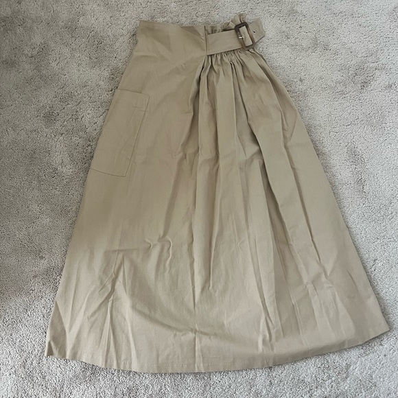 Baloot | Skirts | Nwt Baloot Midi Asymmetrical Gathered Waist Belted ...